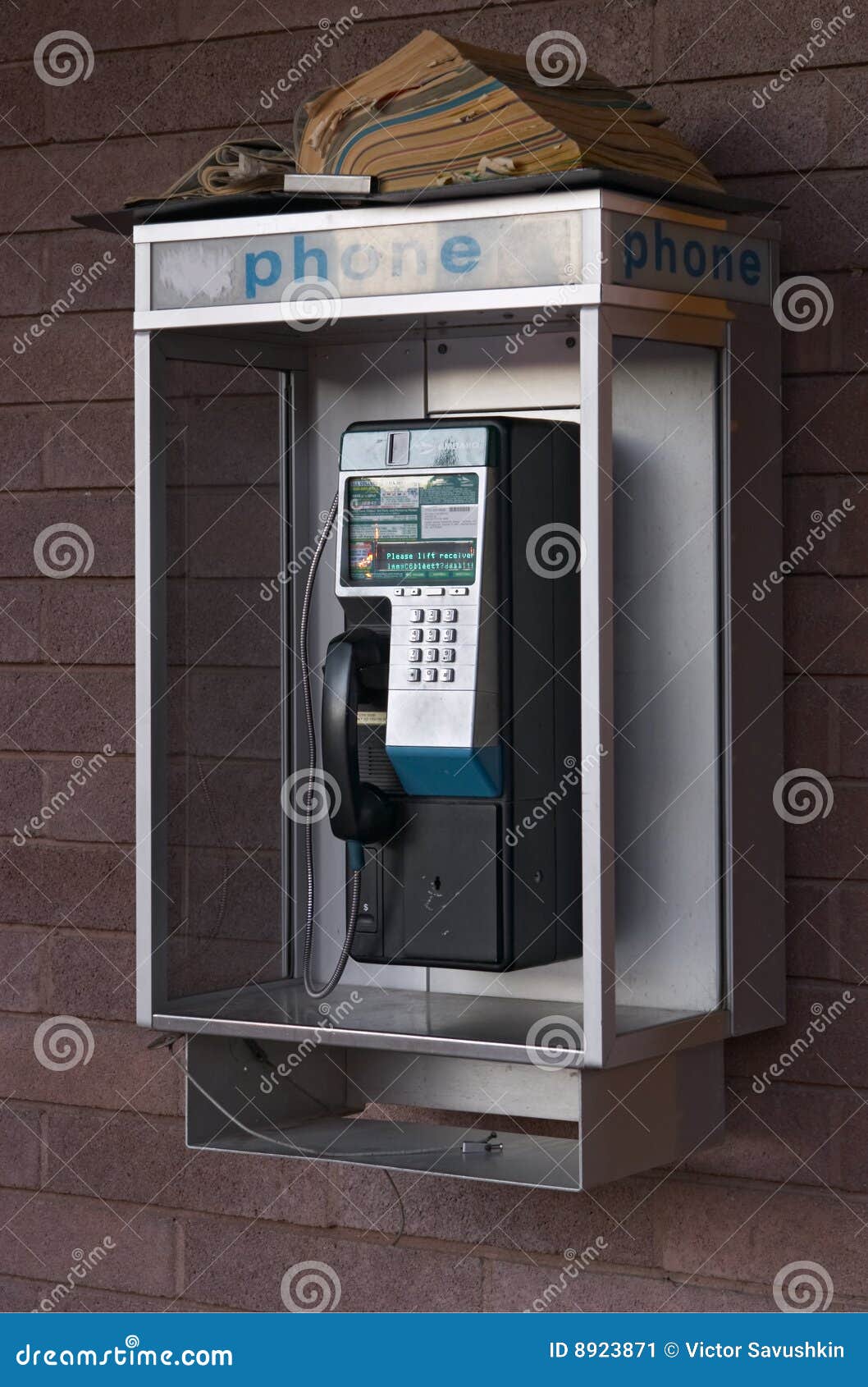 Public telephone stock image. Image of handset, booth - 8923871