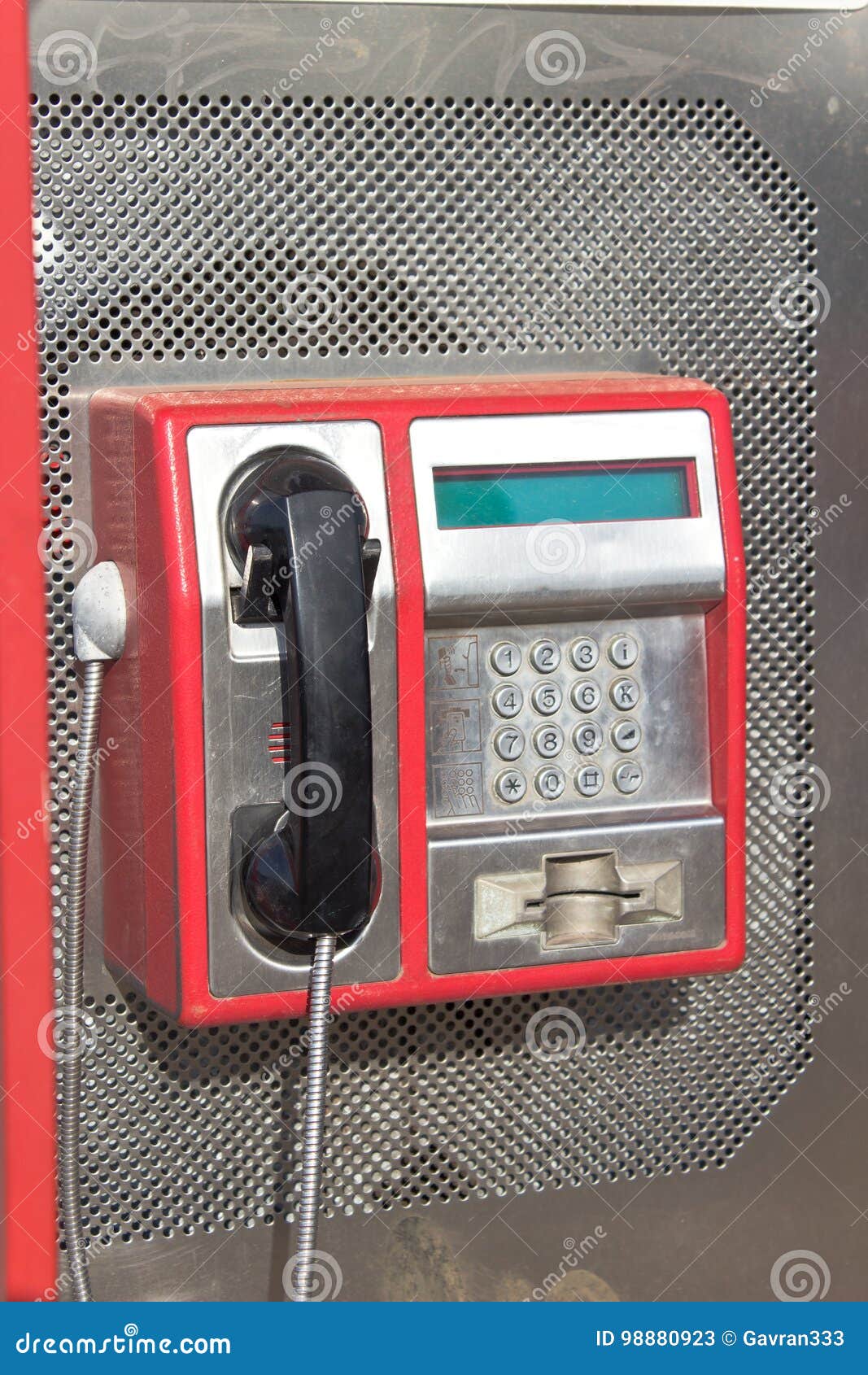 Public telephone stock image. Image of telephone, color - 98880923