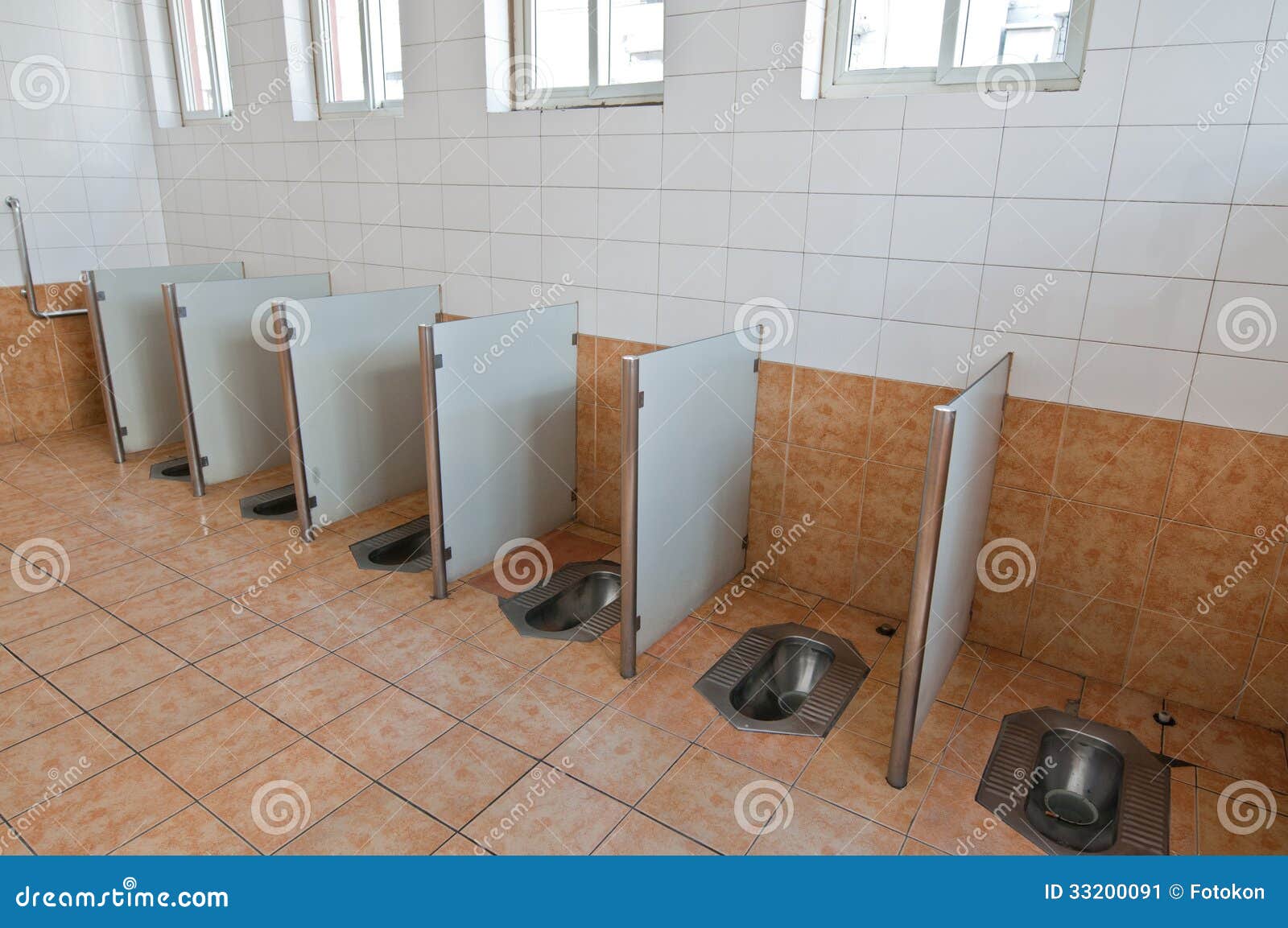Public toiler stock image. Image of toilet, simple, tile - 33200091