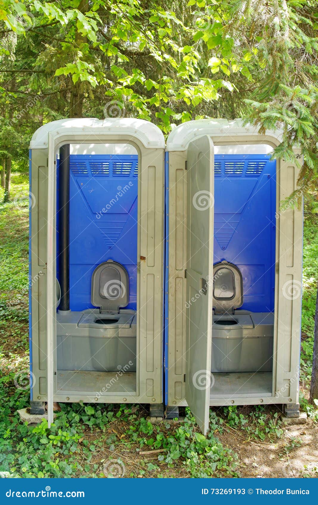 In the Park. Ecological Public Toilet Stock Image - Image of cabin ...
