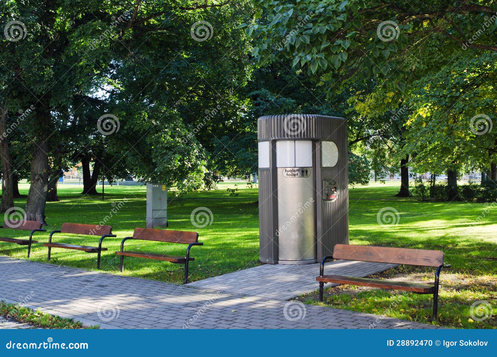 Public toilet in park stock photo. Image of accessible - 28892470
