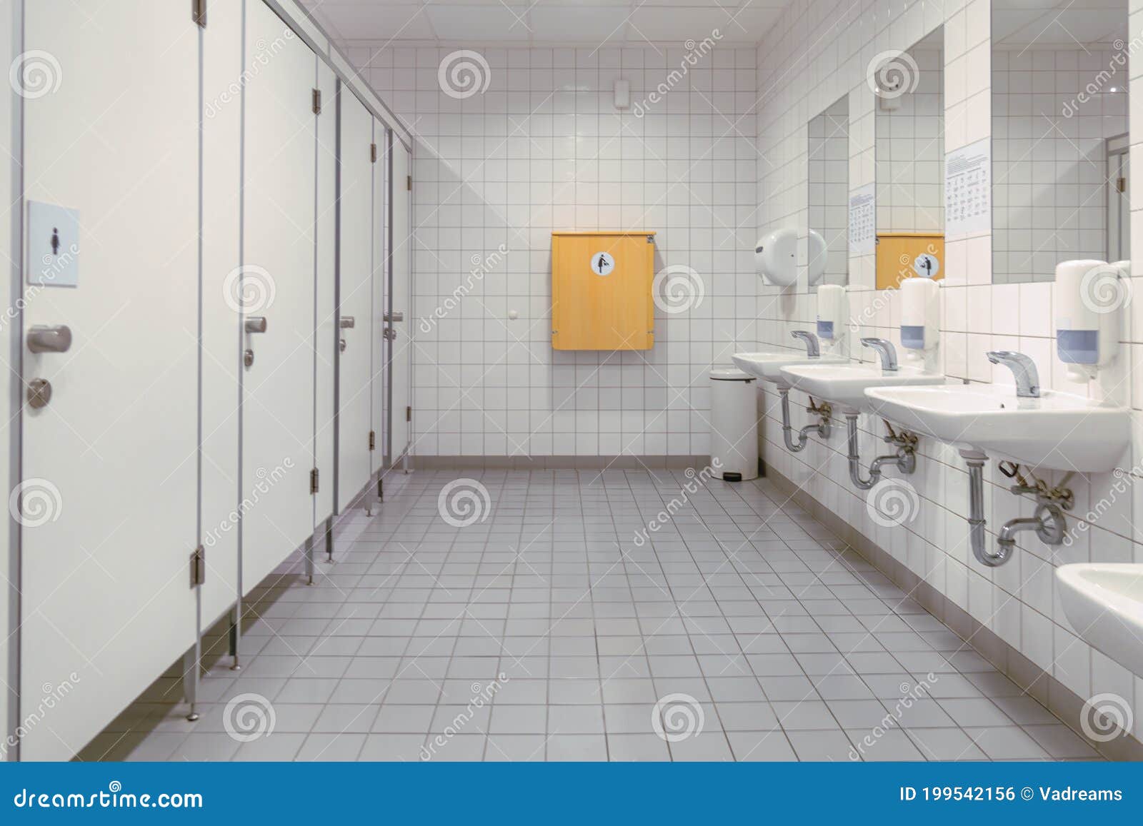 Public Toilet, Restroom, Lavatory Doors, Baby Changing Table Stock ...