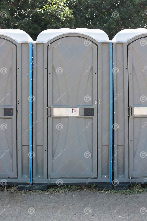 Public Toilets at the Play Park. Stock Image - Image of potty, private ...
