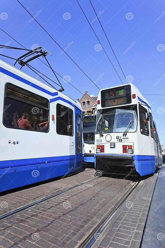 Public Transport in Amsterdam Editorial Image - Image of outdoor ...