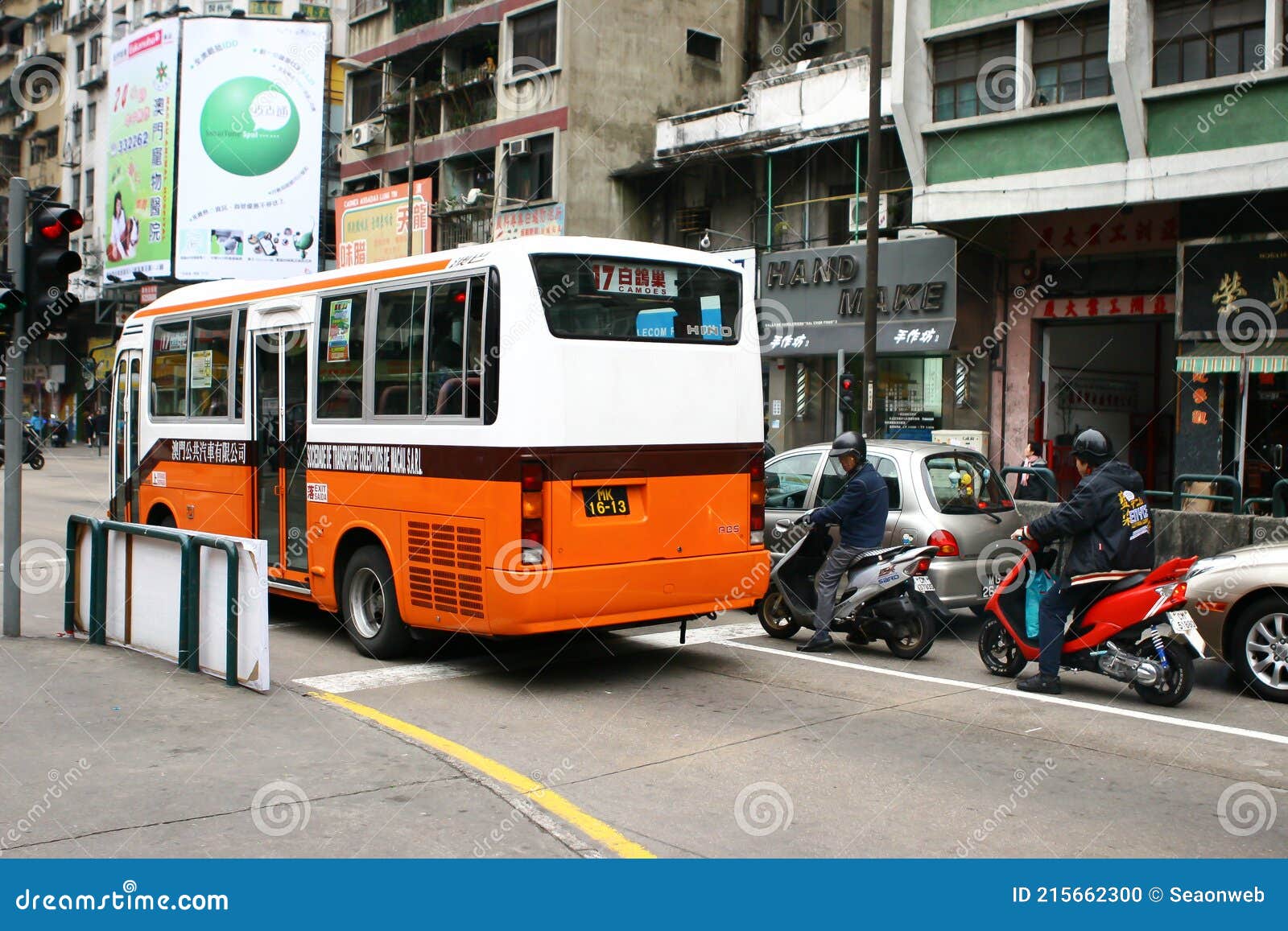 The Public Transport, on the Bus in Macau 13 March 2005 Editorial Image ...