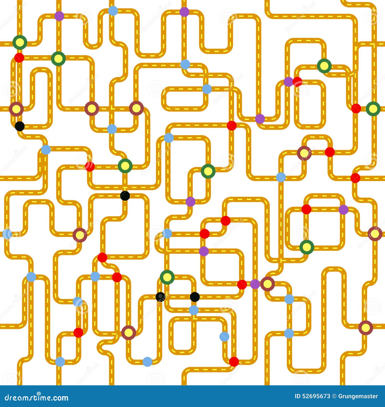 Public Transport Seamless Pattern, Stock Vector - Illustration of ...