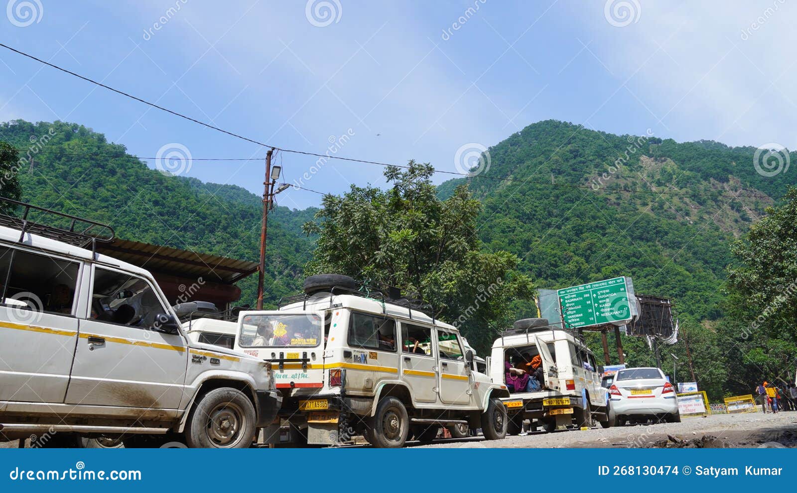 Public Transport Stand on Hills of Uttarakhand Editorial Stock Image ...
