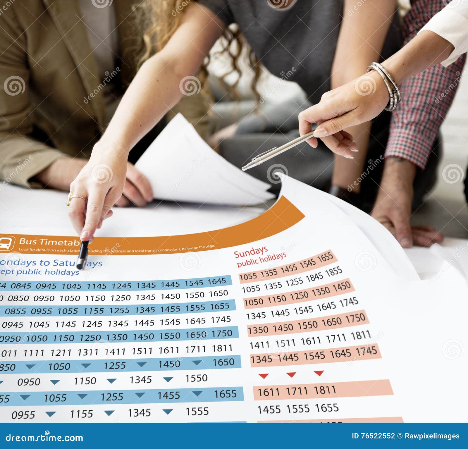 Public Transport Transportation Bus Schedule Concept Stock Photo ...