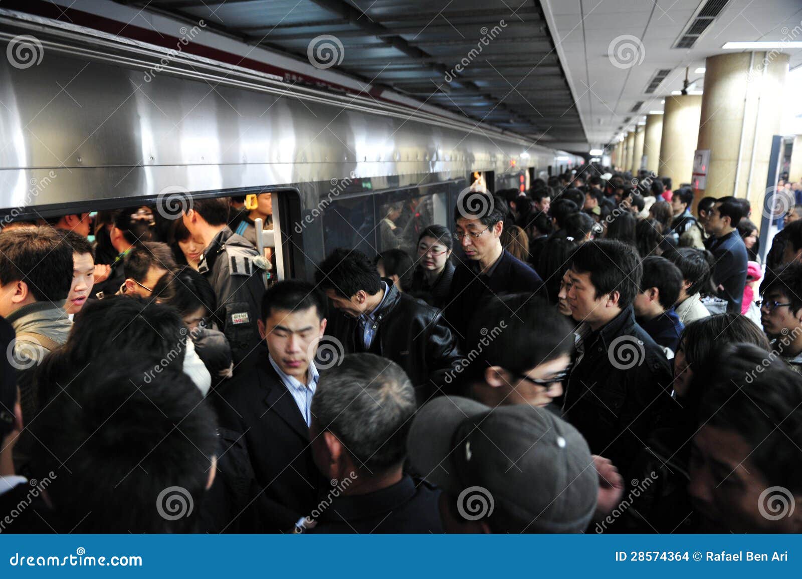 Public Transportation in China - Beijing Subway Editorial Stock Image ...
