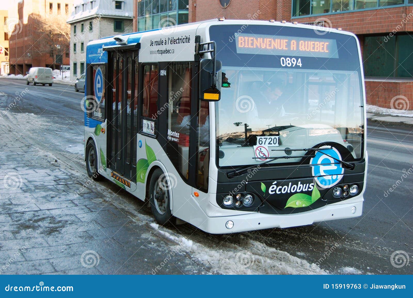 Public Transportation in Quebec City Editorial Stock Photo - Image of ...