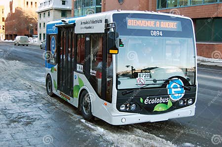 Public Transportation in Quebec City Editorial Stock Photo - Image of ...