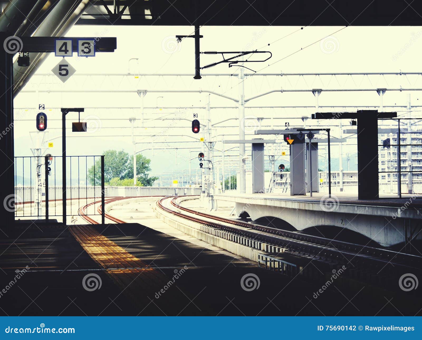 Public Transportation Station Platform Station Metropolitan Conce Stock ...