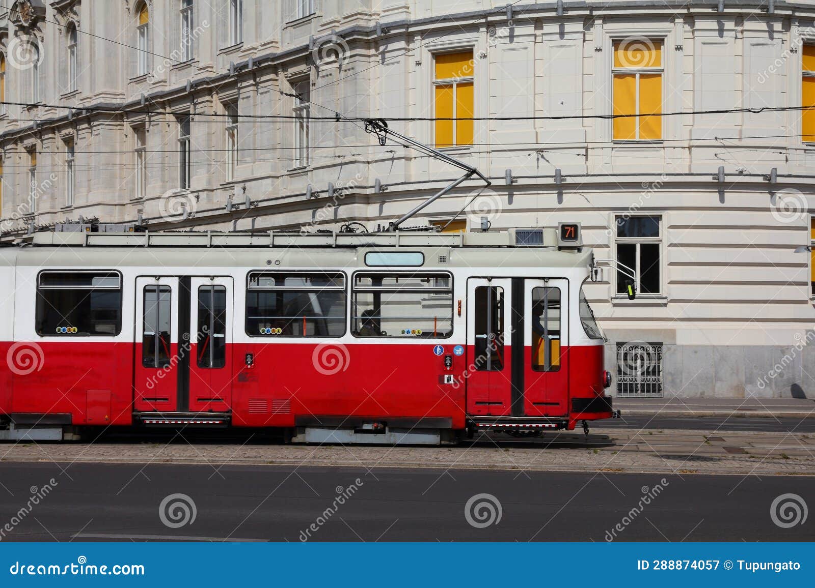 Public Transportation in Vienna Stock Image - Image of street, landmark ...