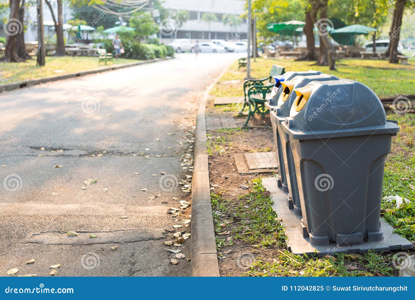 Public trash bin stock image. Image of environment, trach - 112042825