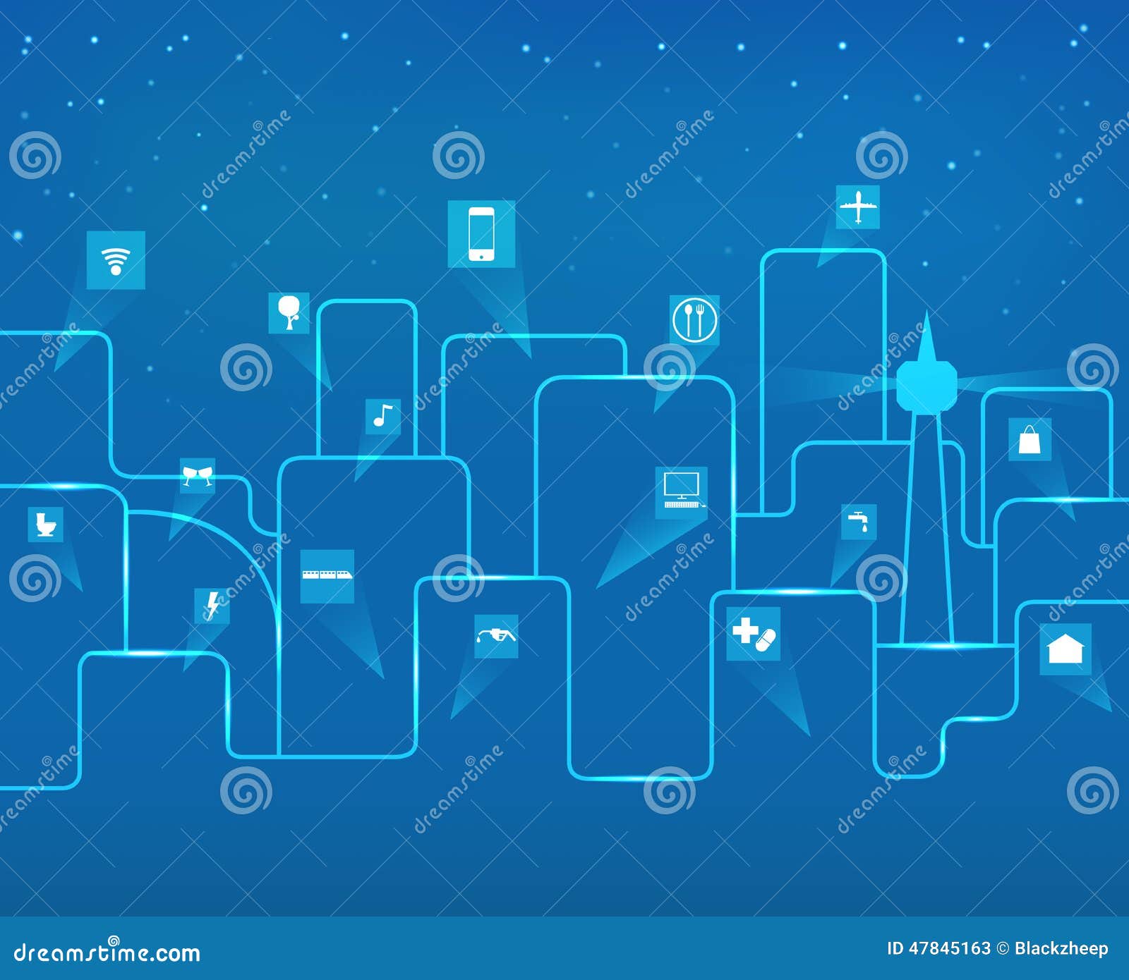 Public Utility Icon Vector Set Isolated On White Background. Symbols Of ...