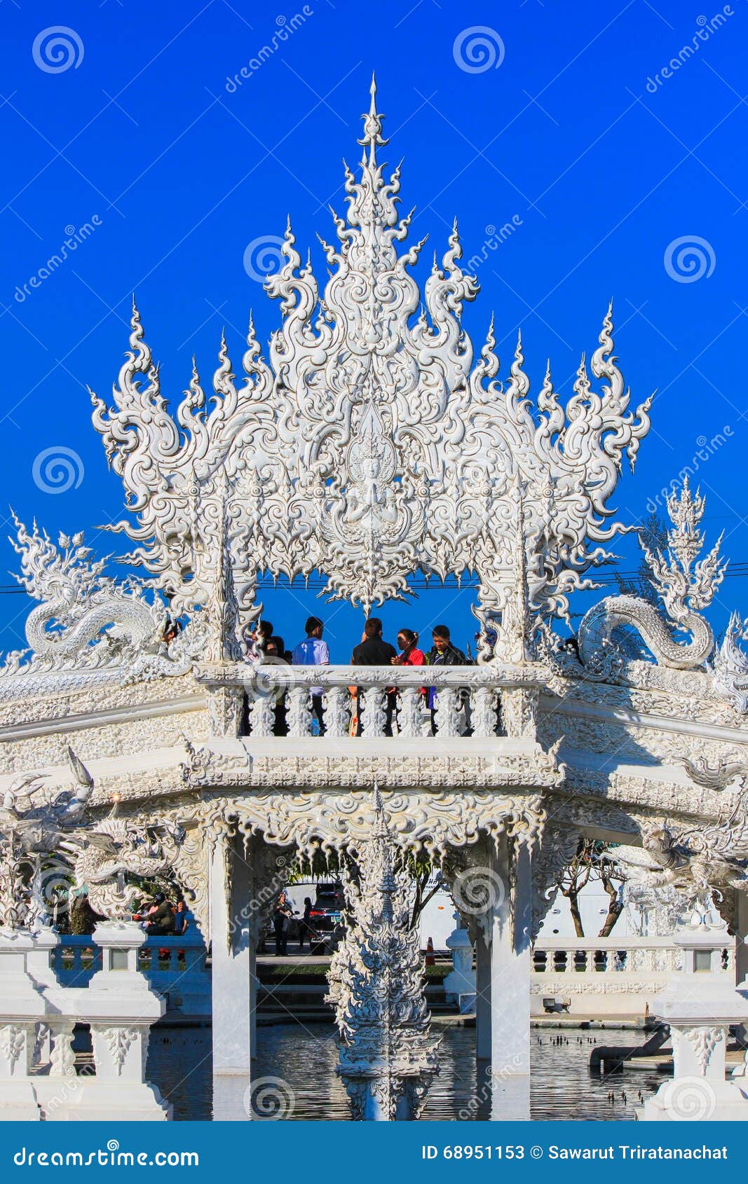 Public White Temple with Clear Sky Background Editorial Stock Photo ...