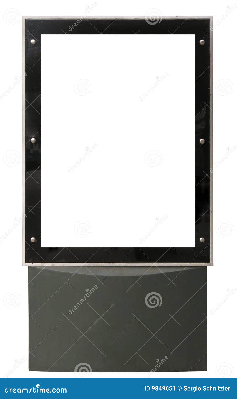 Publicity board modern stock image. Image of space, placard - 9849651