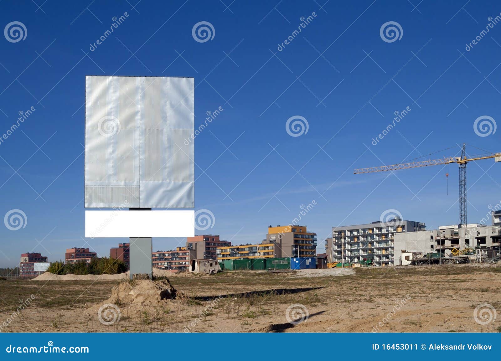 Publicity Board about Sale of New Apartments Stock Image - Image of ...