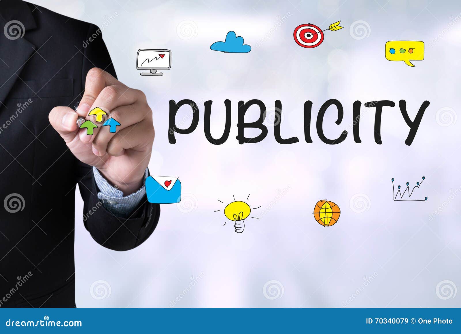 PUBLICITY stock image. Image of laptop, campaign, keypad - 70340079