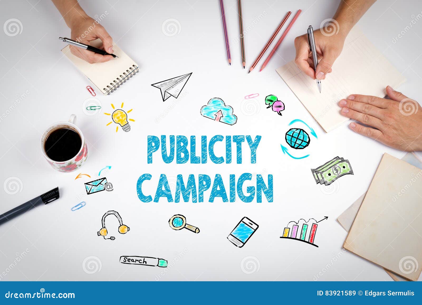 Publicity Campaign. the Meeting at the White Office Table Stock Image ...