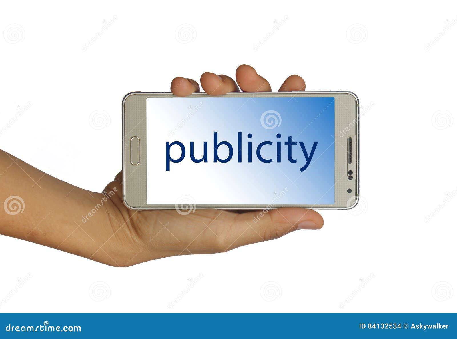 Publicity Concept Isolated on White Background Stock Photo - Image of ...
