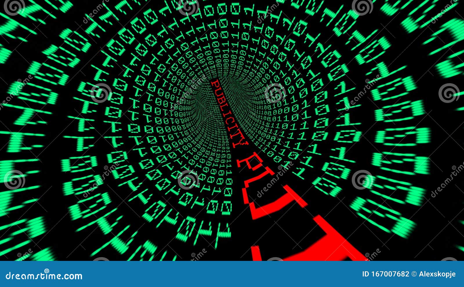 Publicity data tunnel stock illustration. Illustration of research ...