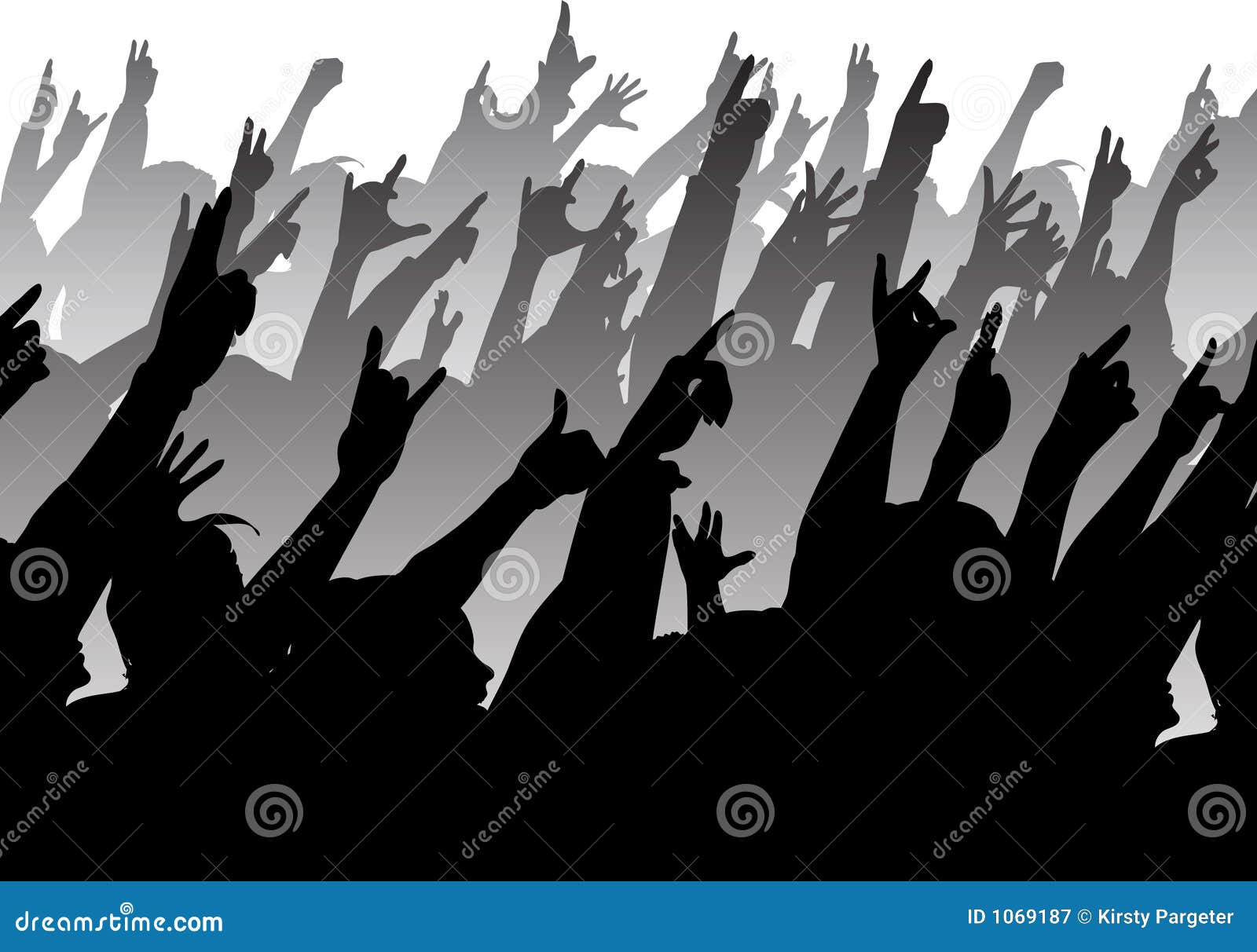 Publiek vector illustratie. Illustration of uitvoerder - 1069187