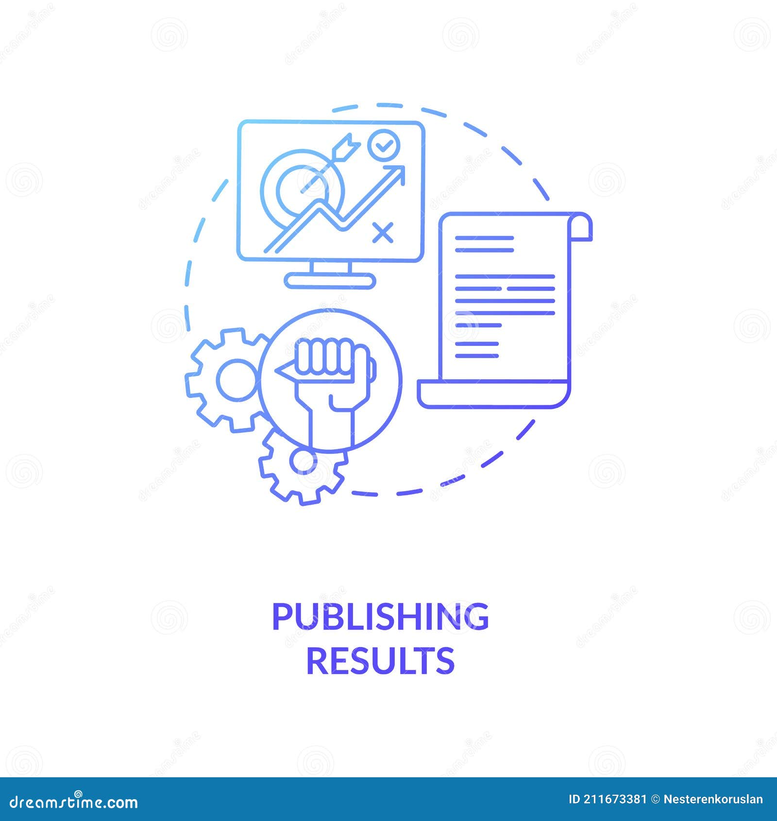Publishing Results Concept Icon Stock Vector - Illustration of icon ... Publishing Results Concept Icon Stock Vector - Illustration of icon ...