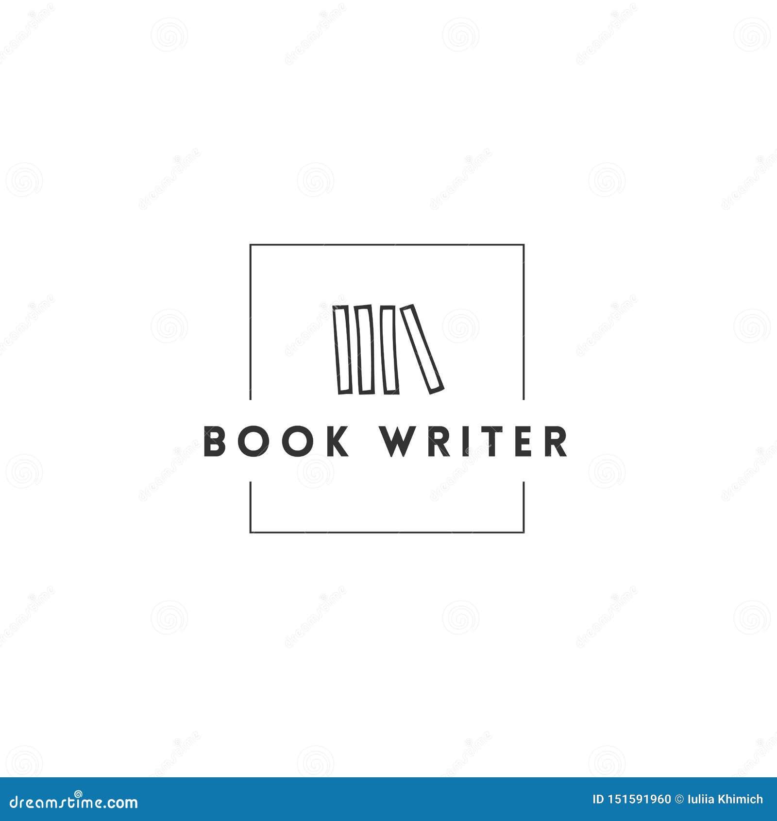 Publishing, Writing and Copywrite Theme. Hand Drawn Vector Logo ...