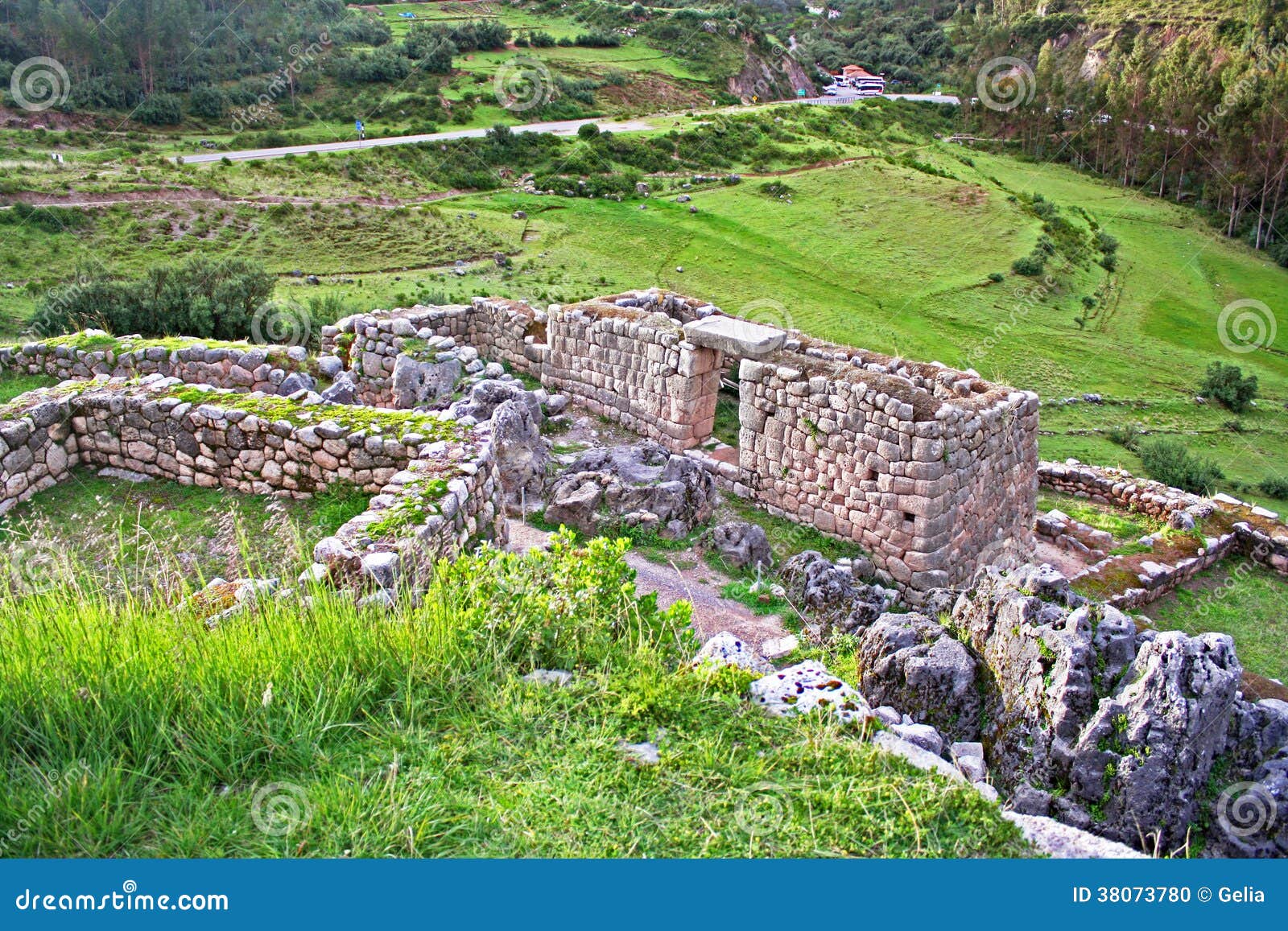 Puca Pucara, Ruins Of Ancient Inca Fortress In Cusco, Peru Royalty-Free ...