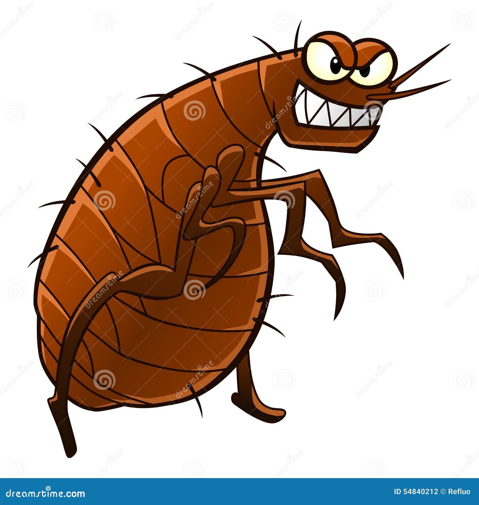 Puce illustration de vecteur. Illustration du isolement - 54840212