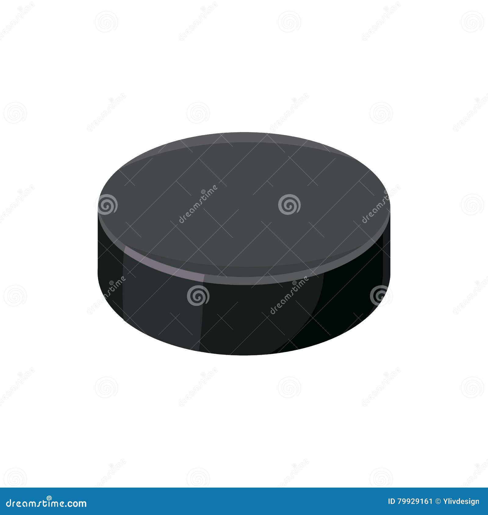 Puck icon, cartoon style stock vector. Illustration of game - 79929161