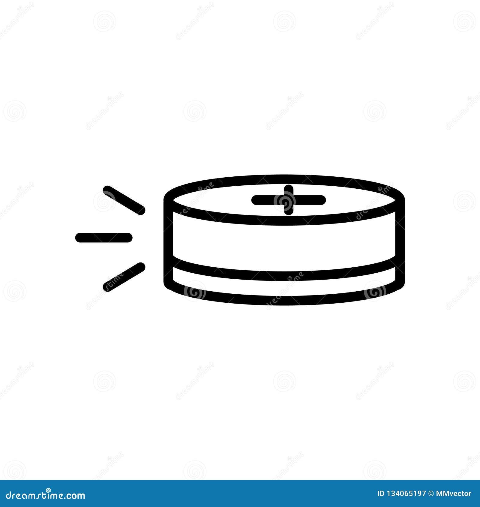 Puck Icon Vector Isolated on White Background, Puck Sign , Linear ...