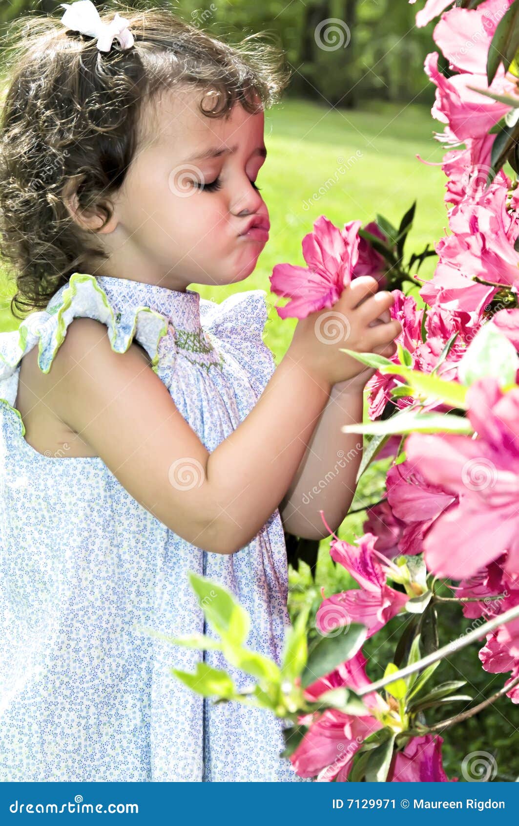 Pucker Up stock image. Image of outdoor, girl, happy, park - 7129971