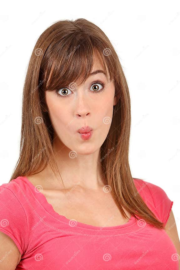Puckered lips stock photo. Image of portrait, beauty - 11017640