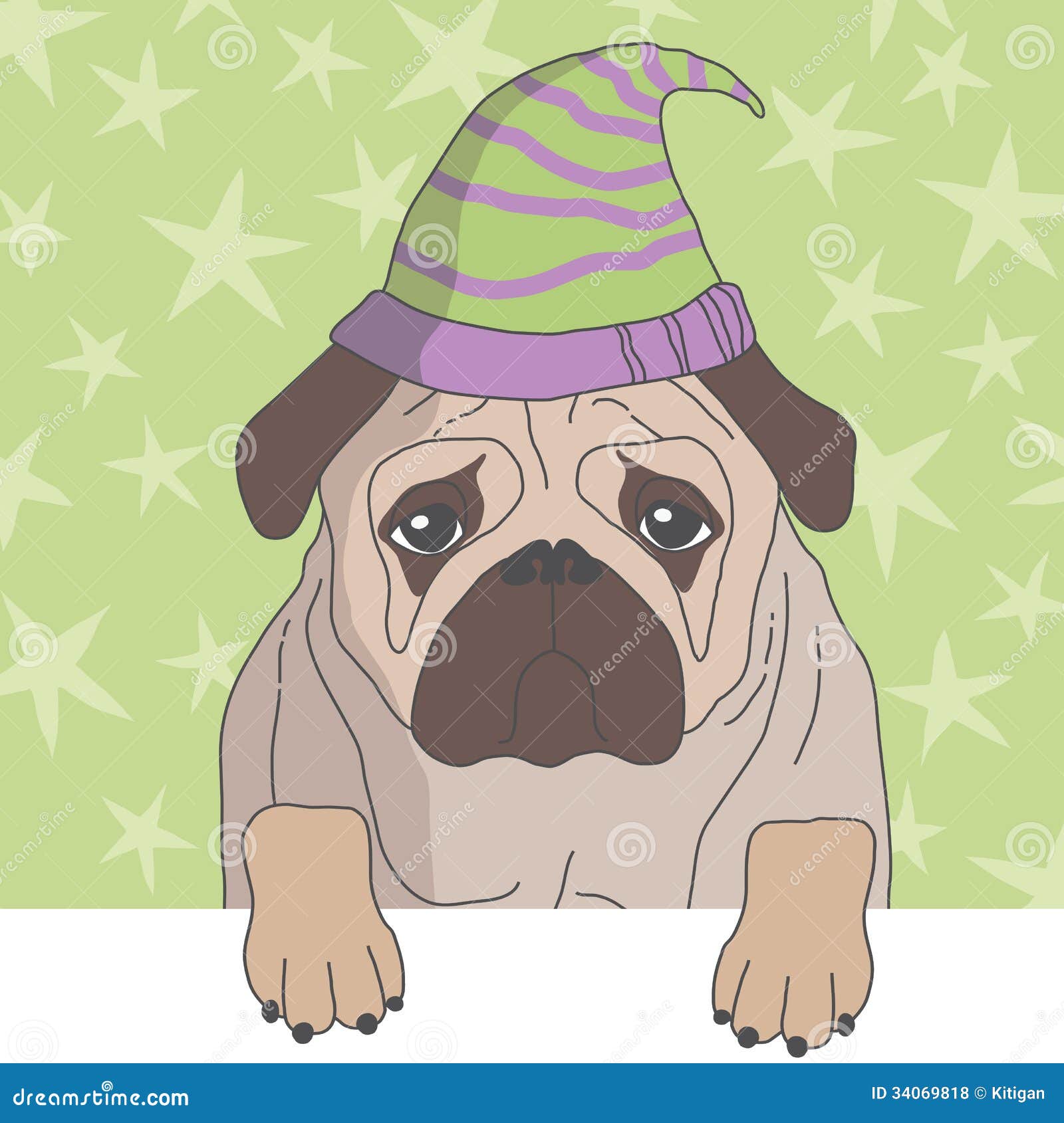 Pud in Cap stock vector. Illustration of brown, star - 34069818