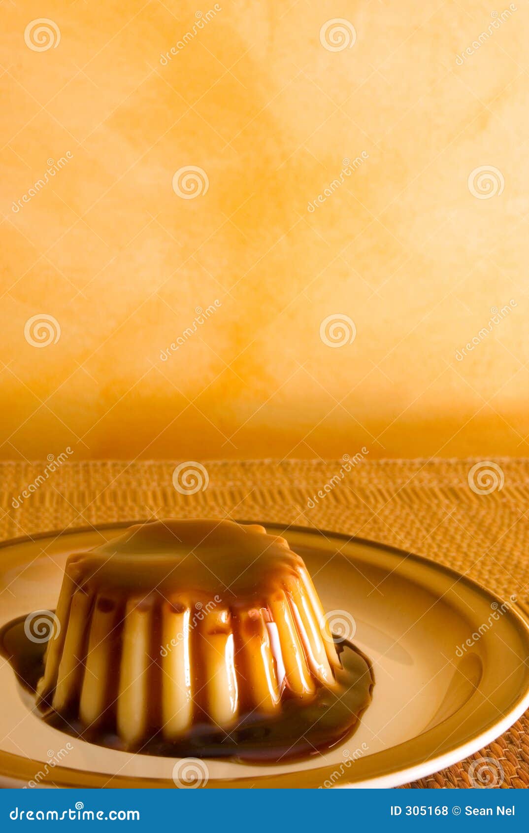 Pudding #1 stock photo. Image of ceramic, blank, cream - 305168