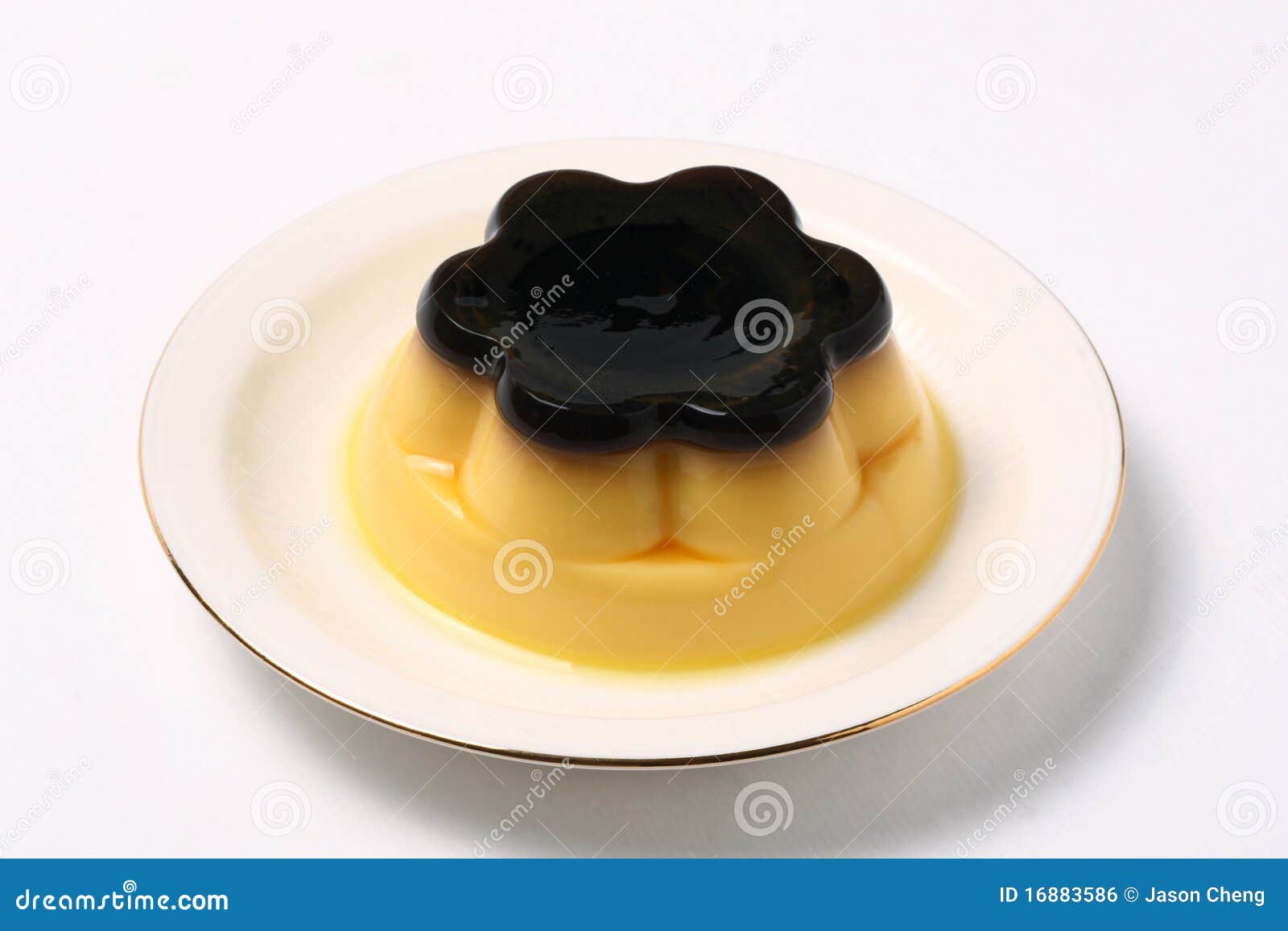 Pudding stock photo. Image of topping, caramel, based - 16883586