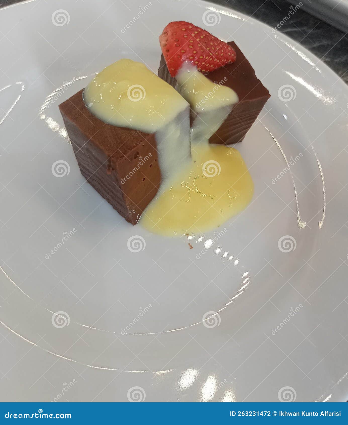 Pudding cake stock photo. Image of nice, dessert, snack - 263231472