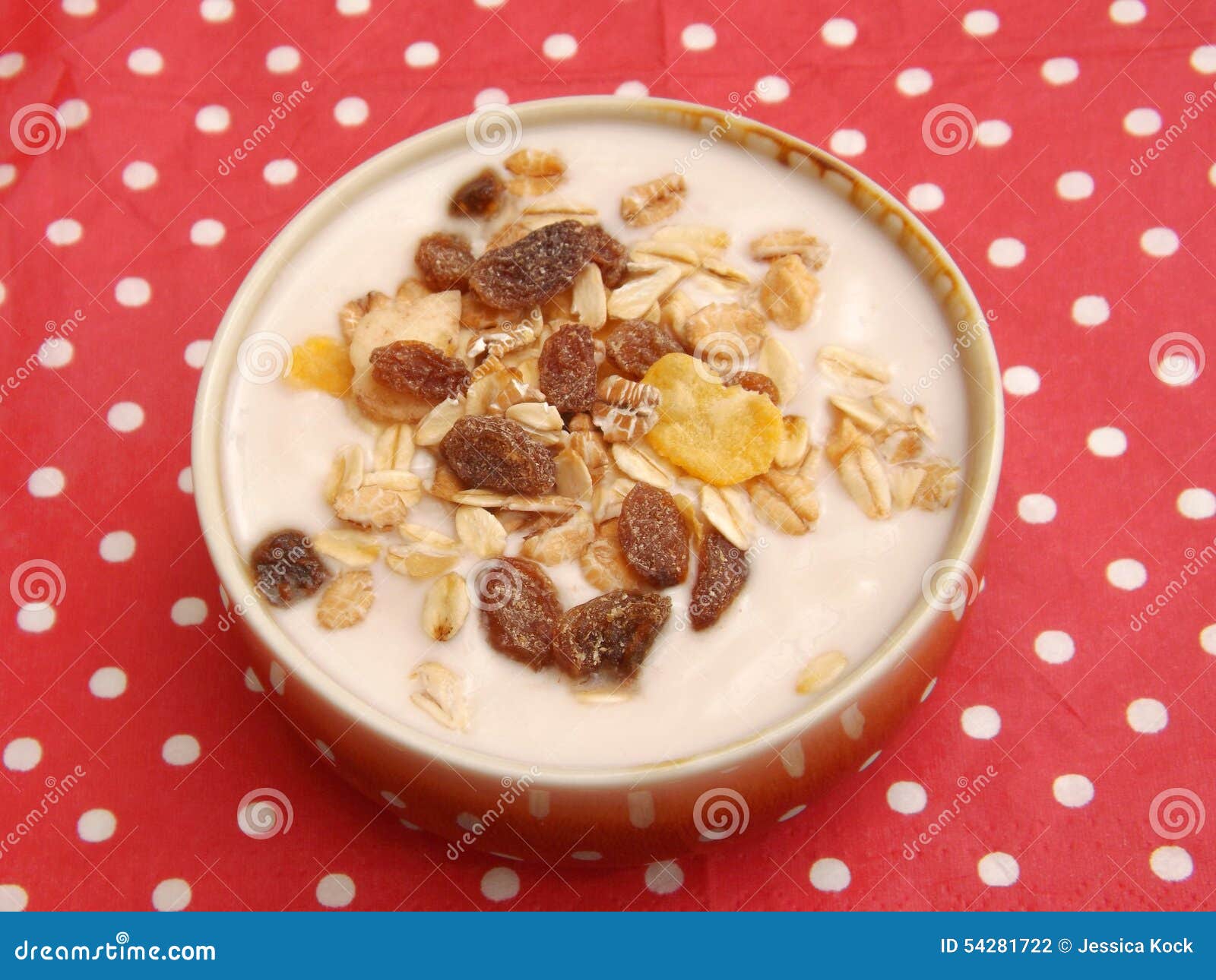 Pudding with cerials stock photo. Image of pudding, food - 54281722