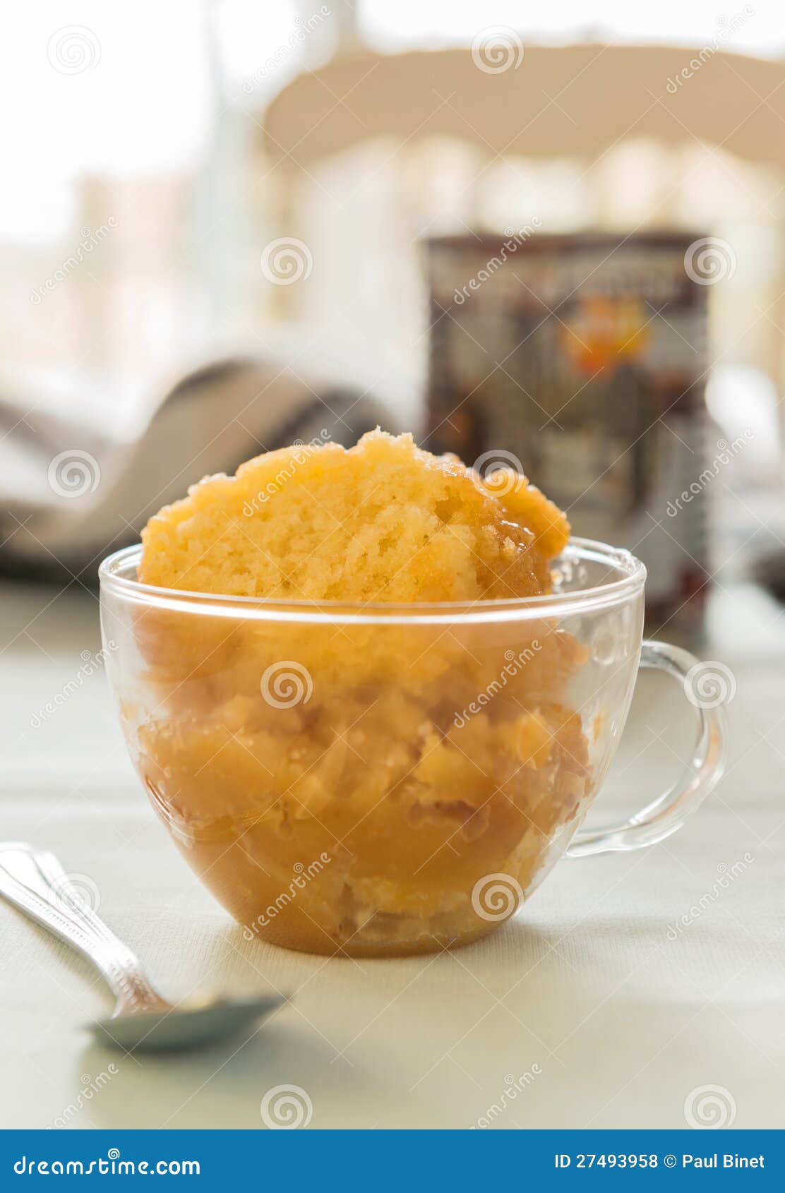 Pudding Chomeur in Glass Cup Stock Photo - Image of bowl, recipe: 27493958