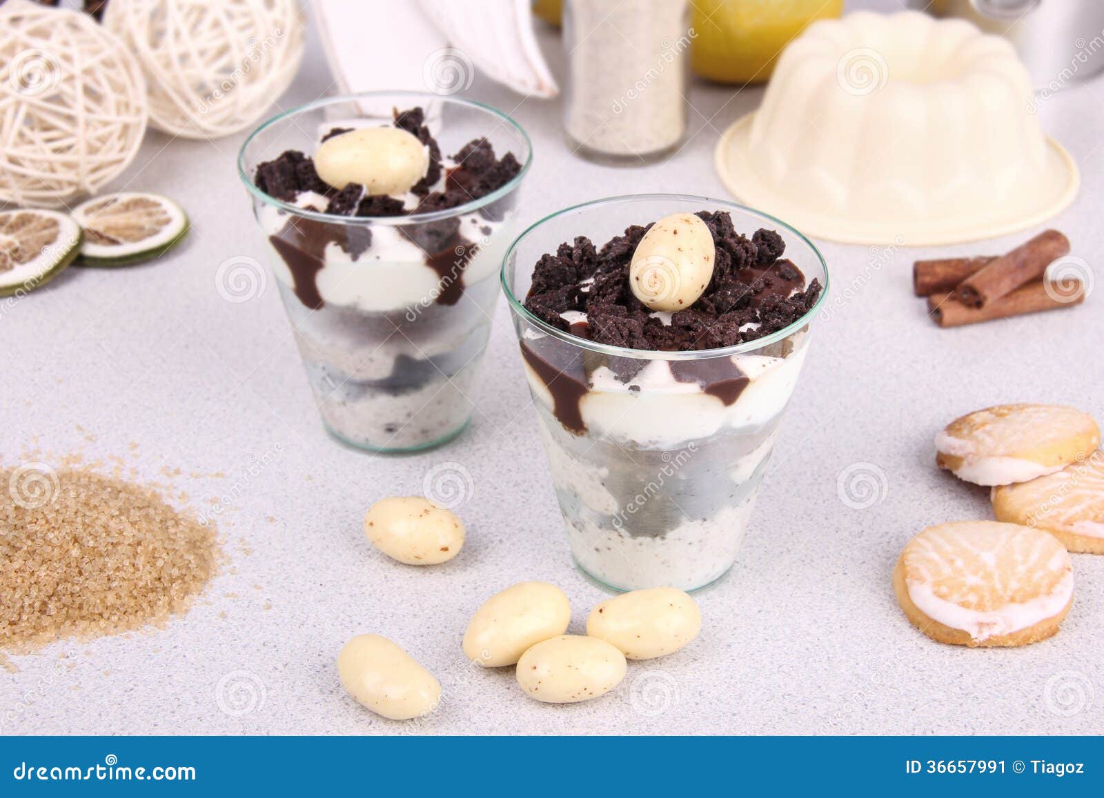 Pudding Cup stock image. Image of sugar, afternoon, sweet - 36657991