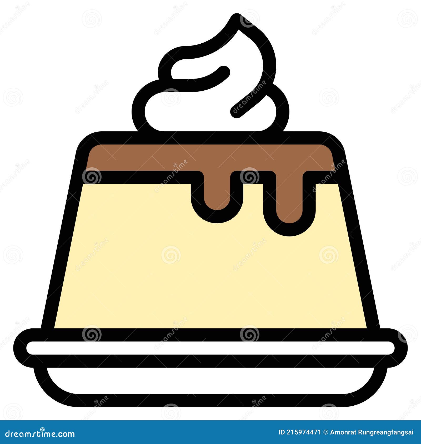 Pudding Icon, Bakery and Baking Related Vector Stock Vector ...