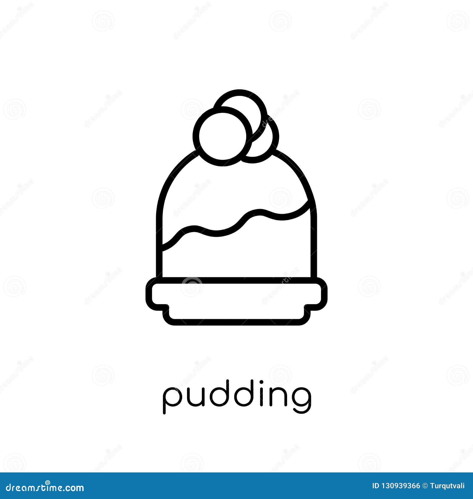 Pudding Icon from Christmas Collection. Stock Vector - Illustration of ...