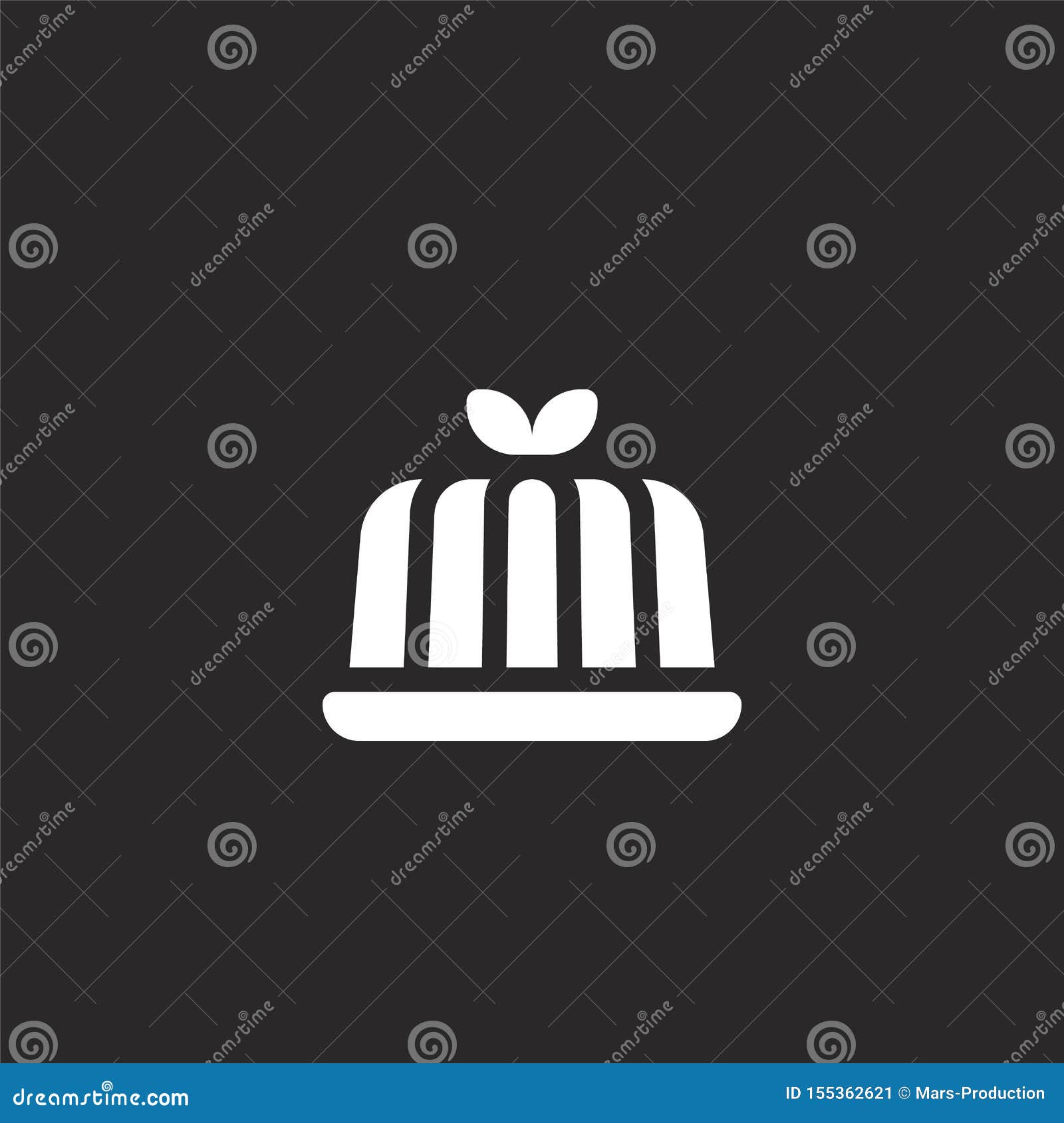 Pudding Icon. Filled Pudding Icon for Website Design and Mobile, App ...