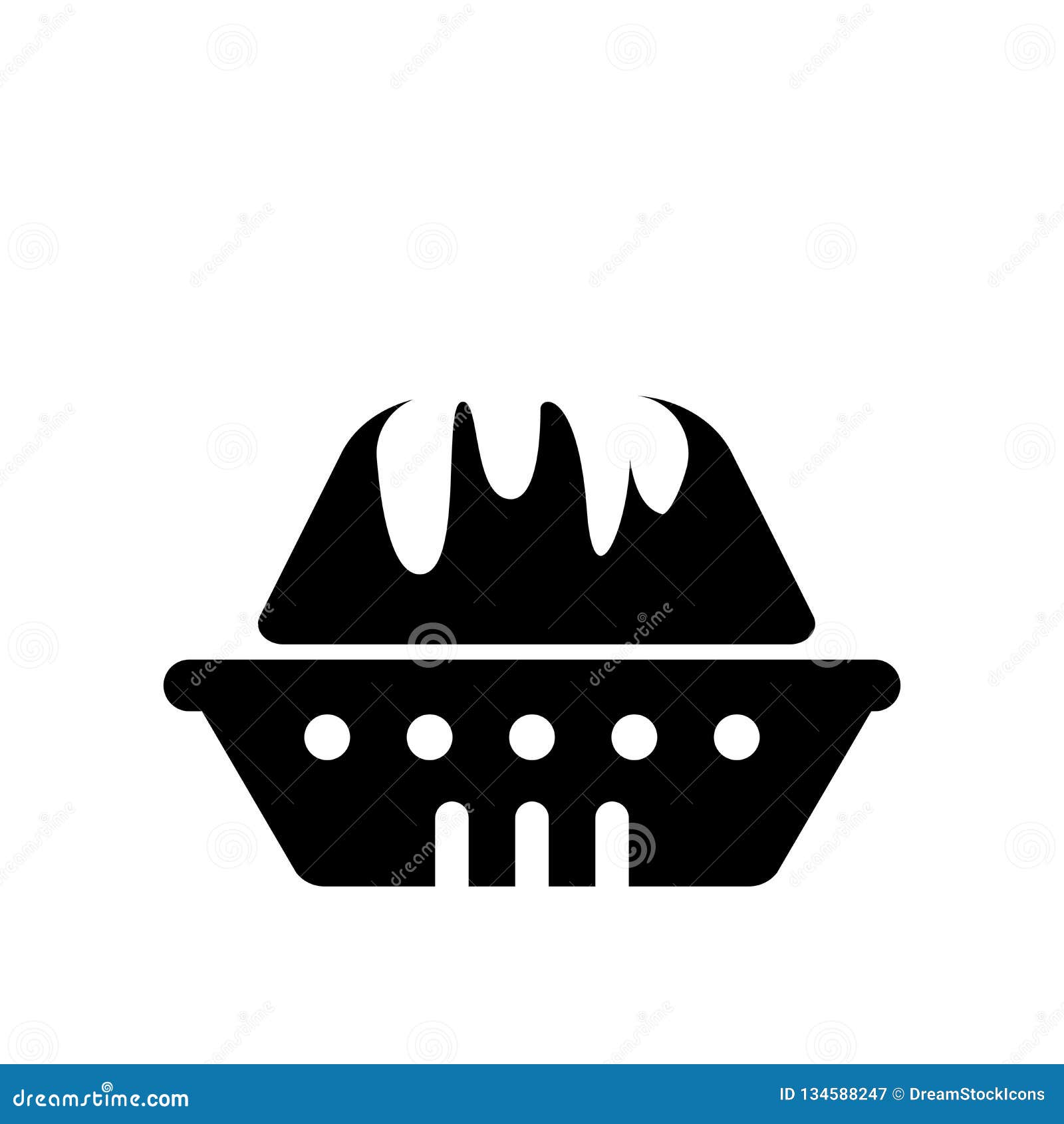 Pudding Icon Vector Isolated On White Background, Pudding Sign , Food ...