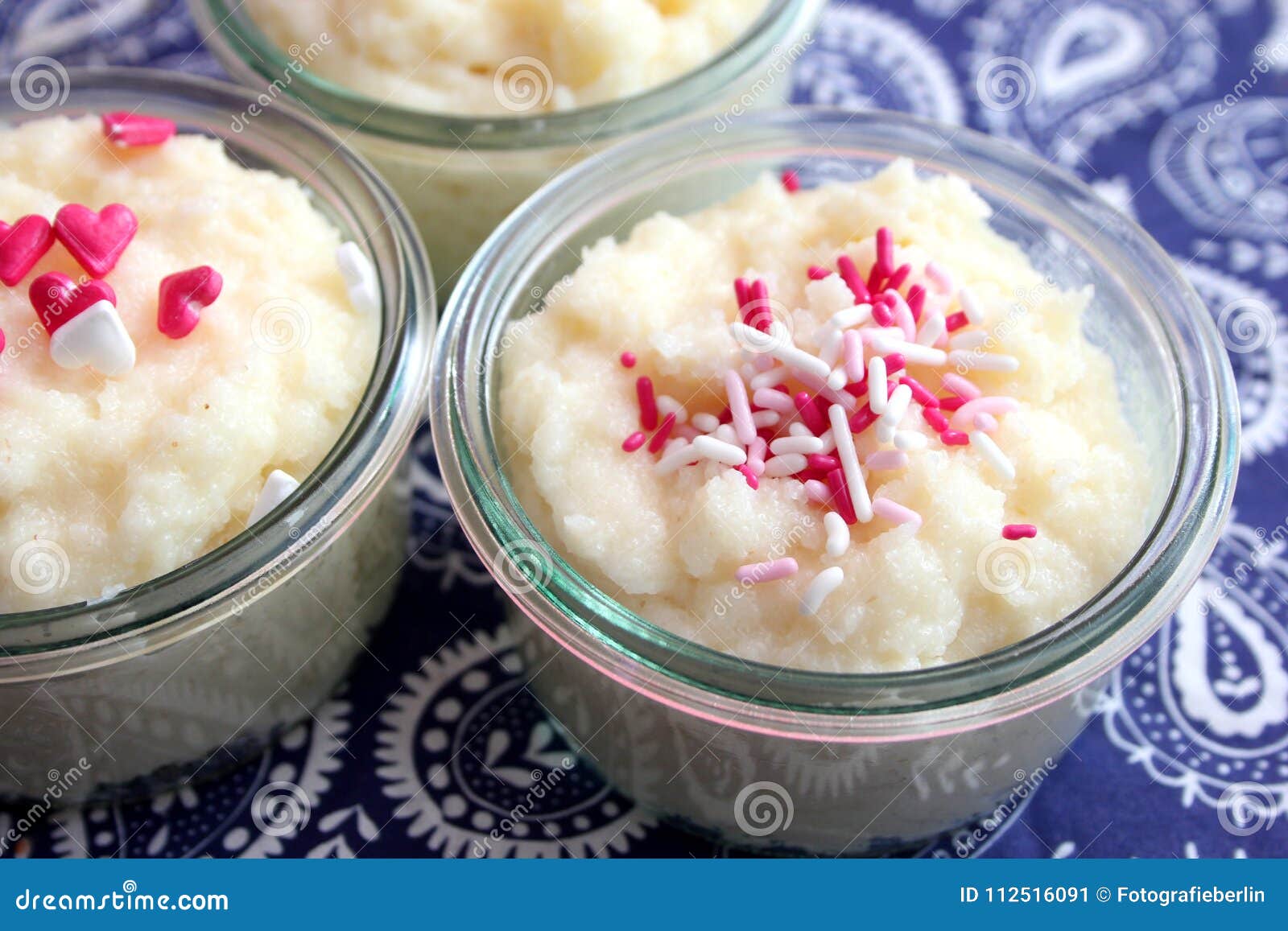 Pudding of Milk and Semolina Stock Image - Image of sweet, snack: 112516091