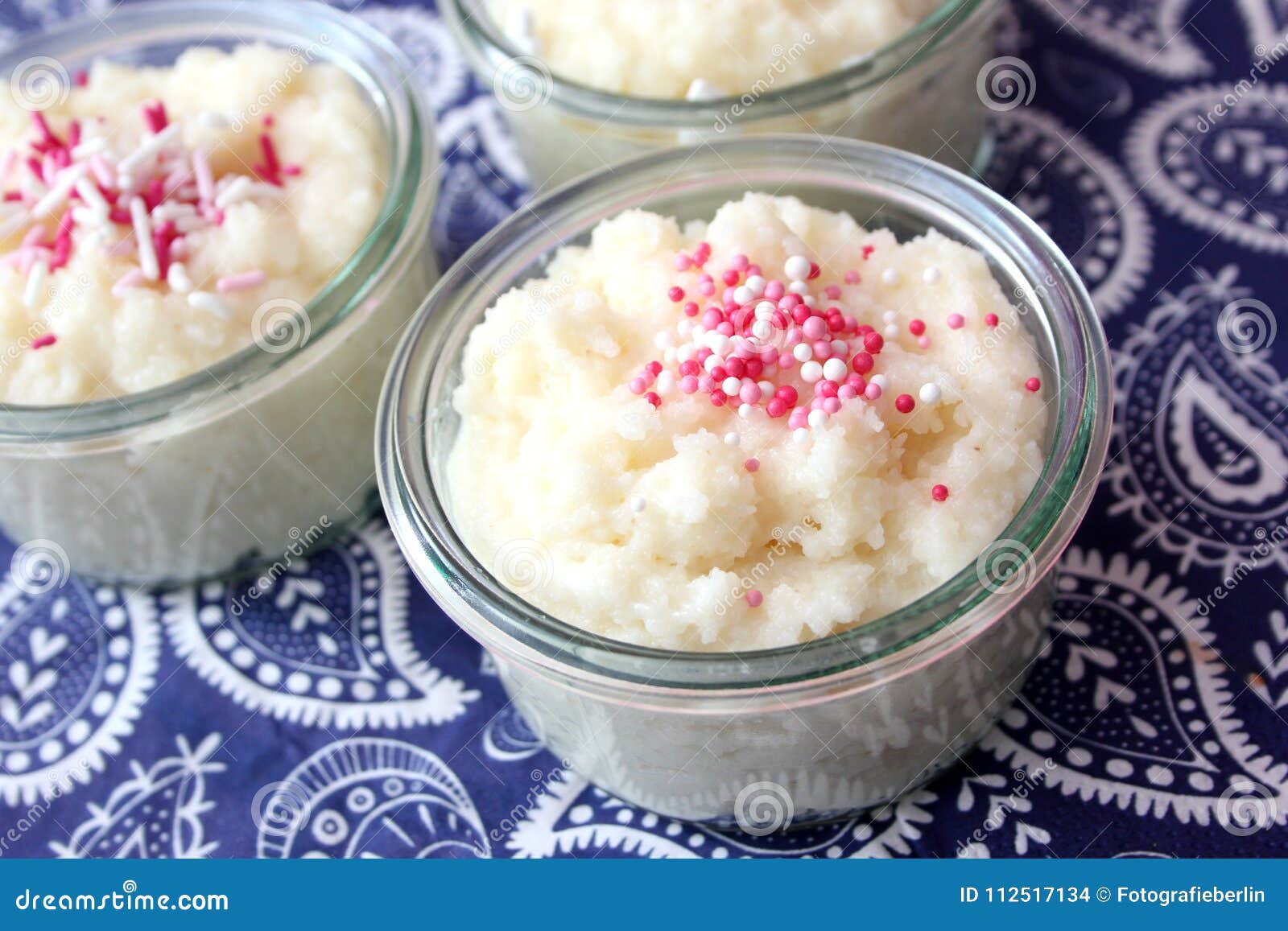 Pudding of Milk and Semolina Stock Photo - Image of snack, food: 112517134