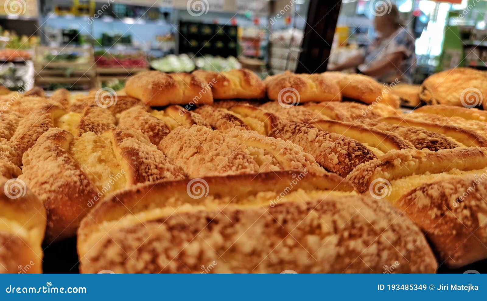 Pudding Pocket in a Shelf Ready for Sale Stock Image - Image of ...