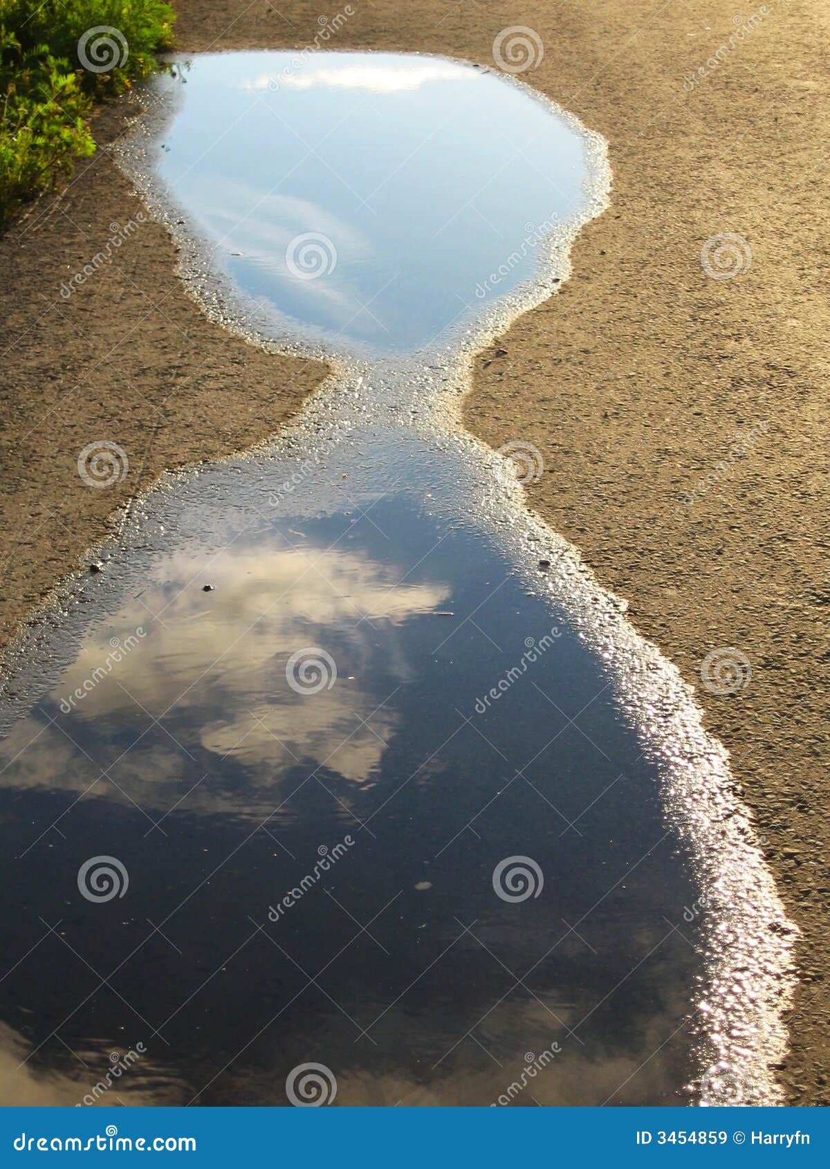 Puddle stock image. Image of puddles, tarmac, water, street - 3454859